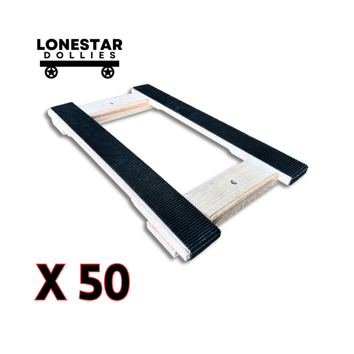 50-Pack Solid Oak Movers Dolly Frame Only - Bulk Wholesale | Lonestar ...